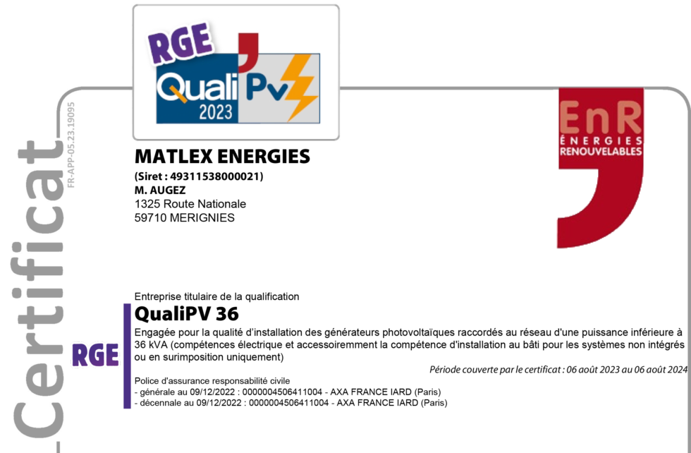 QUALIPV 2023 MATLEX